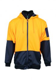 Uniforms @ Work| Hi-Vis 2 Tone Full Zip Tech Fleece Hoodie
